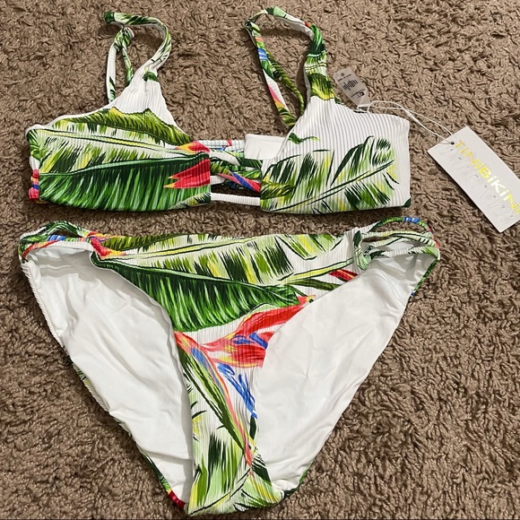 TiniBikini | Swim | Tini Bikini Palm Leaf Swimsuit Set | Poshmark